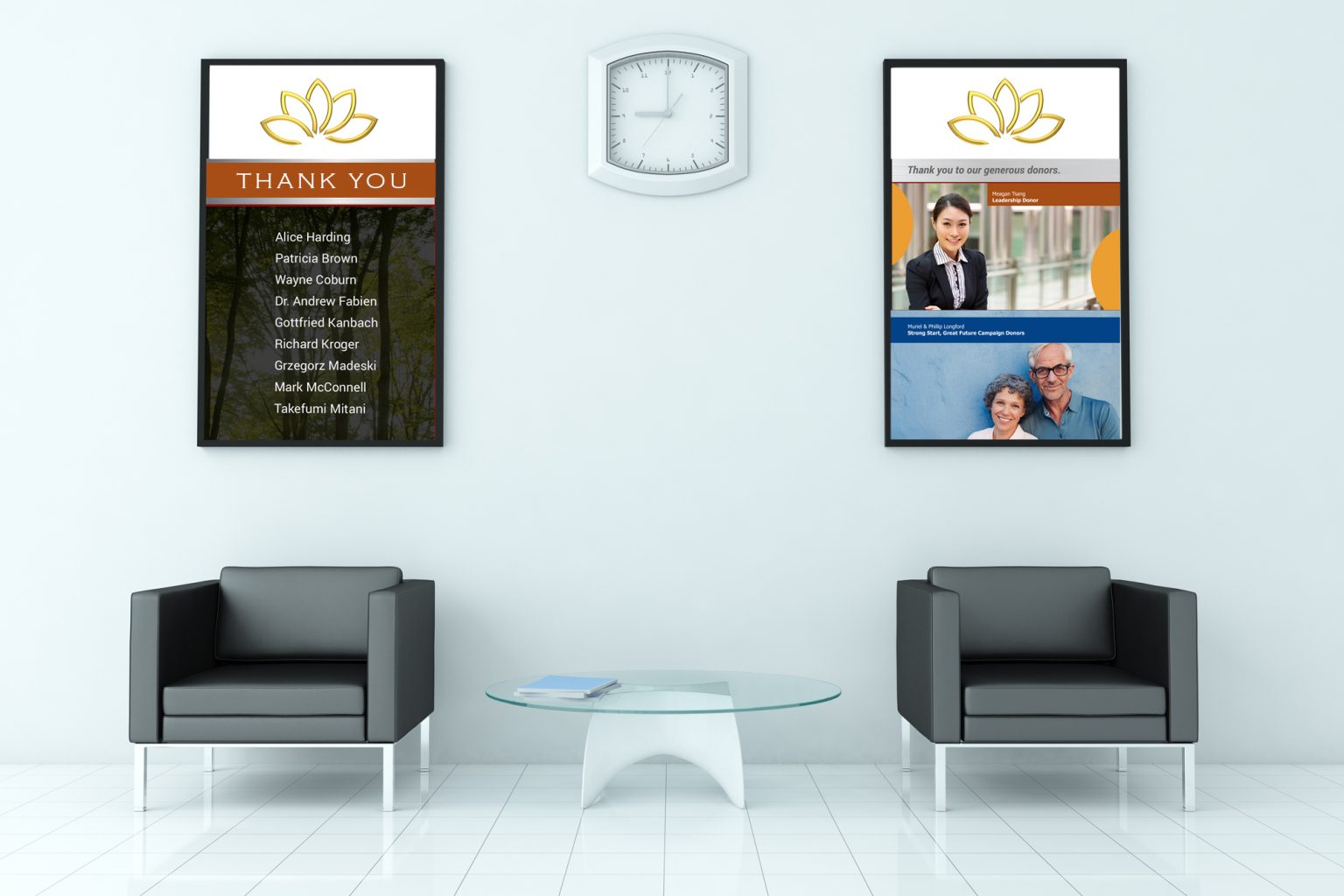 Digital Signage - Donor Board Displays