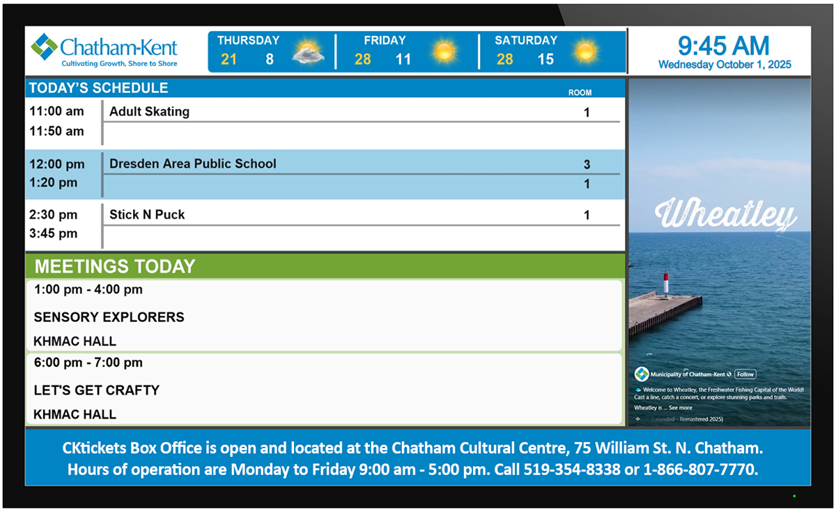 Chatham-Kent Launches Audience™ Digital Signage Network